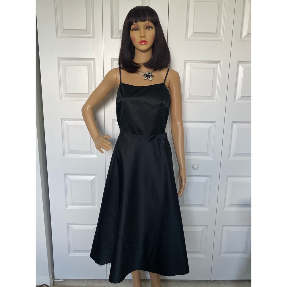 Laundry By Shelli Segal Black Full Skirt Dress - Gem